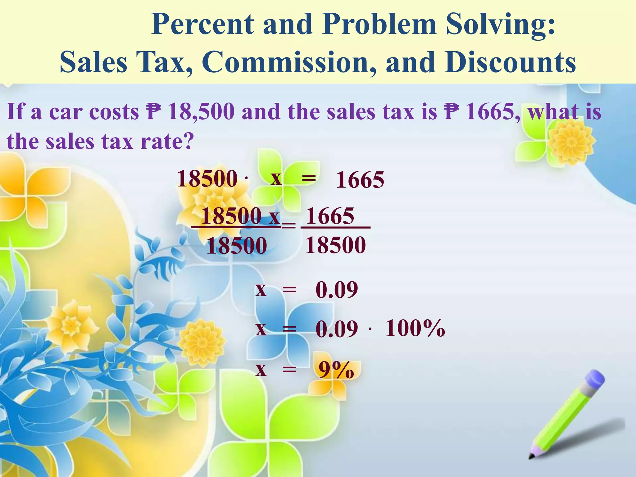 Discount and commission | PPTX