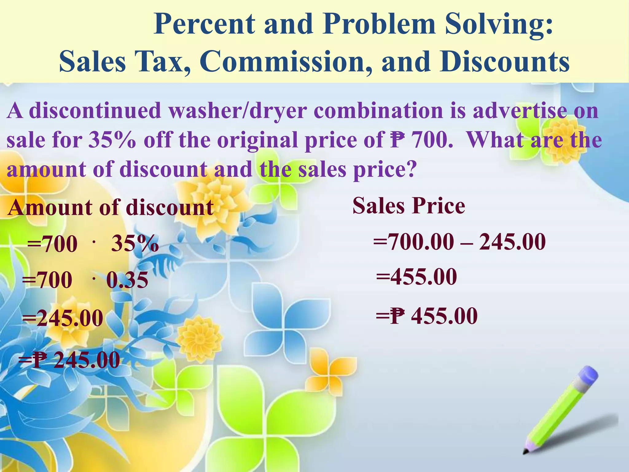 Discount and commission | PPTX