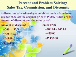 Discount and commission | PPTX