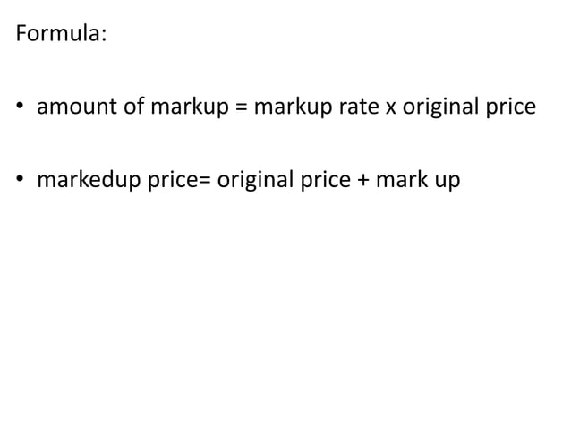 Discount and markups | PPTX | Coupons and Discounts | Shopping