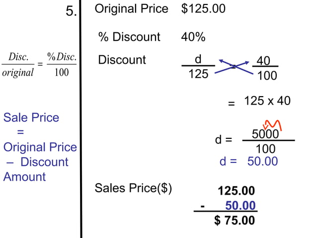 Discount and Sale Price | PPT