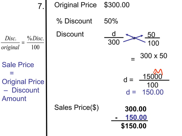 Discount and Sale Price | PPT