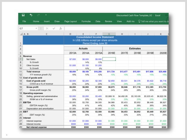 Discounted Cash Flow Model Template in Excel | By ex-Deloitte Consult…