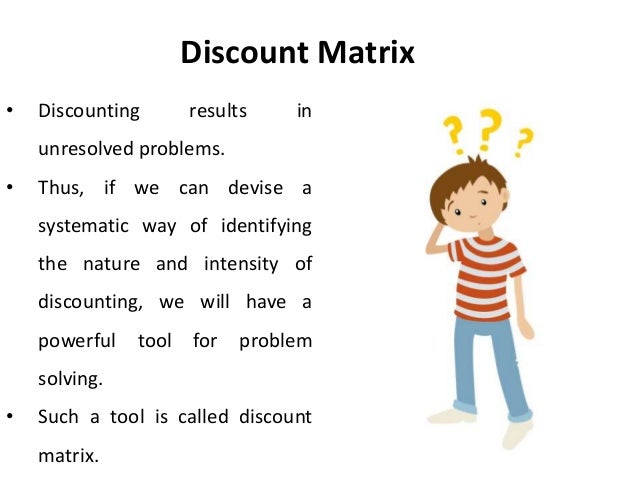 Discounting (Transactional analysis / TA is an integrative approach t…