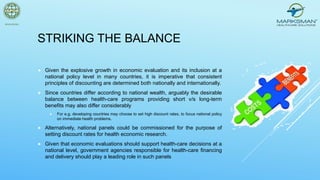 Discounting in Health Economic Evaluation! | PPTX