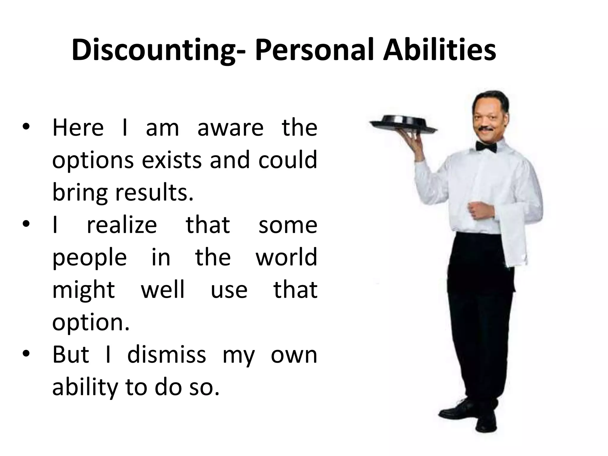 Discount matrix (Transactional analysis / TA is an integrative approach ...