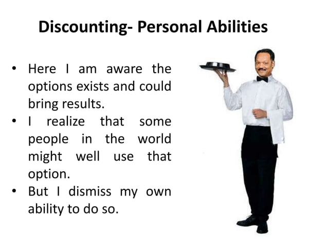 Discount matrix (Transactional analysis / TA is an integrative approach ...