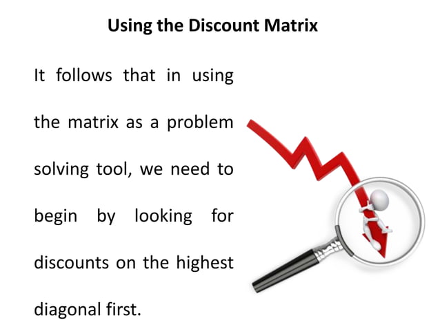 Discount matrix (Transactional analysis / TA is an integrative approach ...
