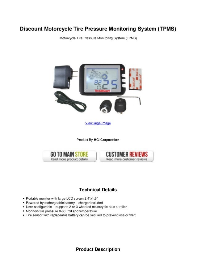 Discount motorcycle tire pressure monitoring system tpms | PDF