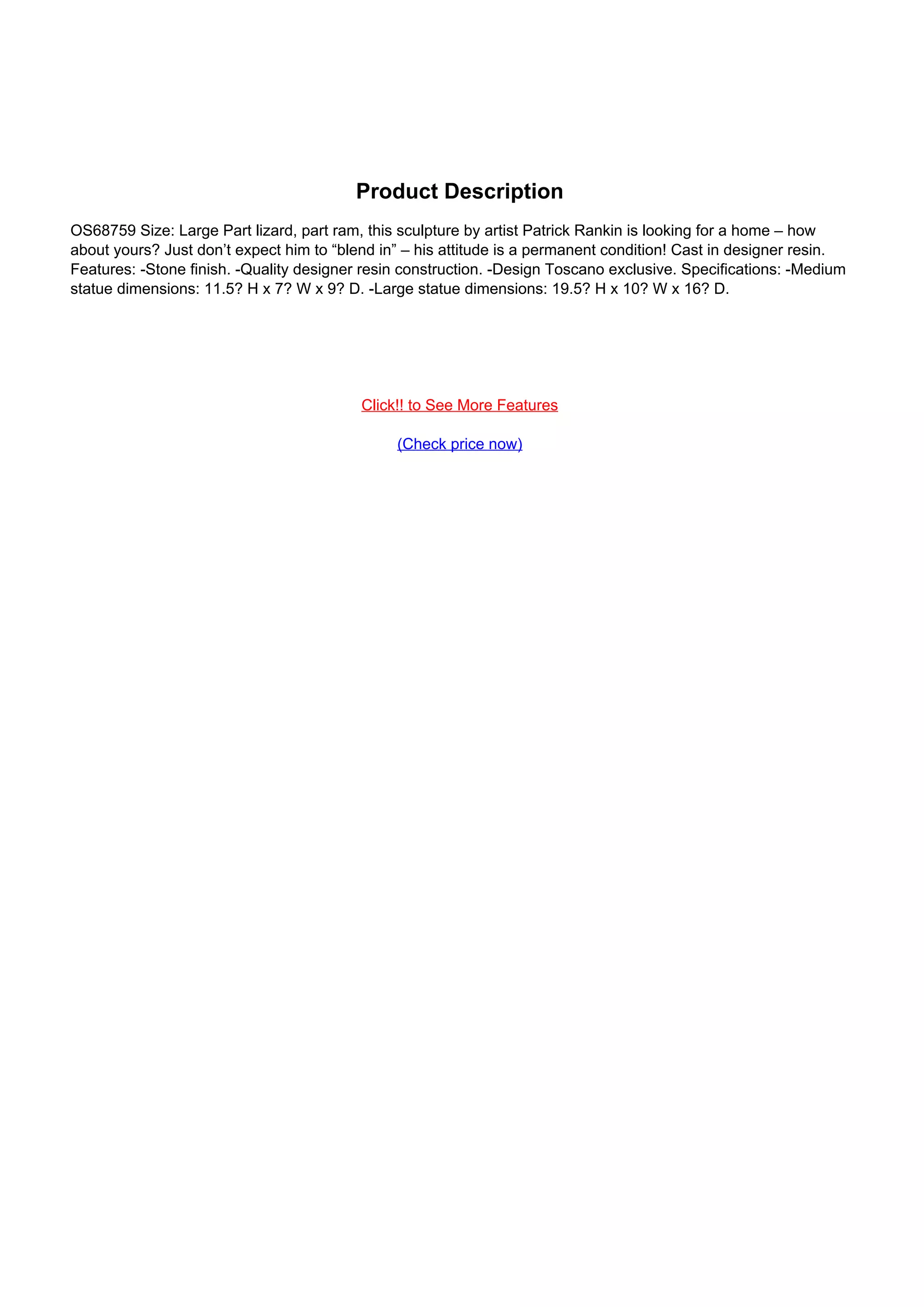 Discount oscar the gargoyle with attitude statue size large | PDF