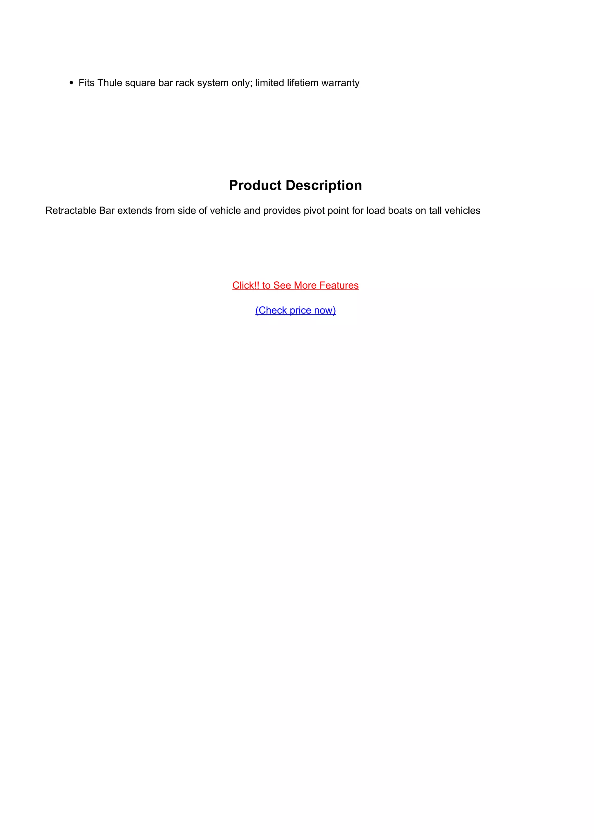 Discount thule 847 outrigger kayak load assist for roof rack mount ...