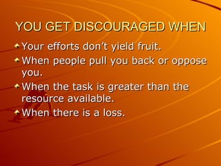 Discouragement | PPT