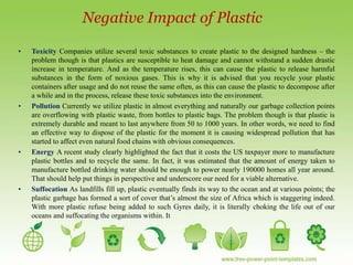 Discourage to use plastic | PPTX