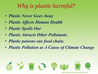 Discourage to use plastic | PPTX