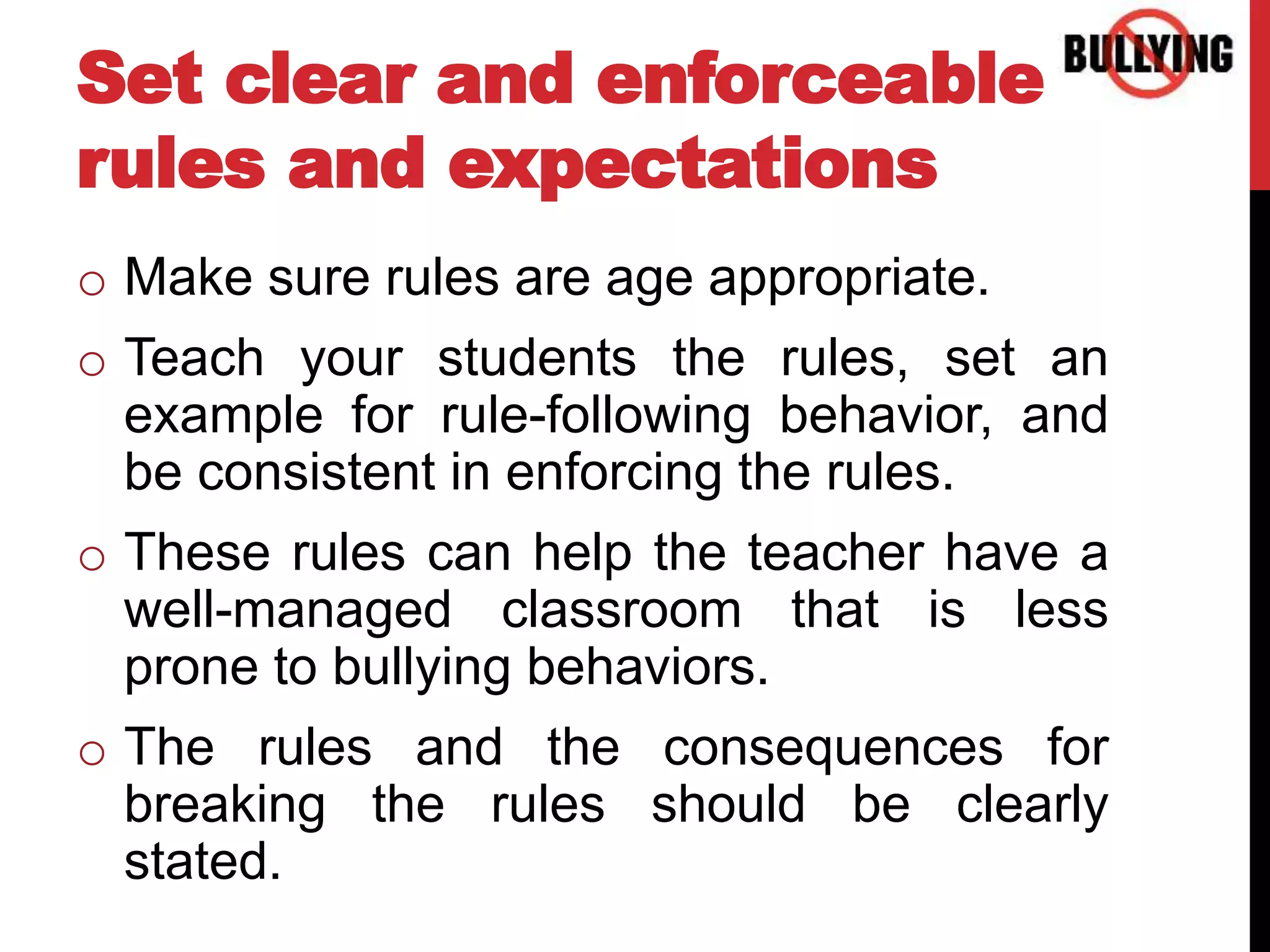 Discouraging the trend of bullying | PPTX