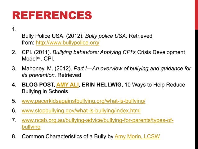 Discouraging the trend of bullying | PPT