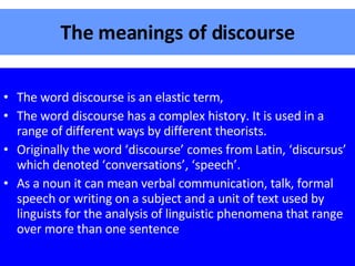 Discourse Analysis | PPT