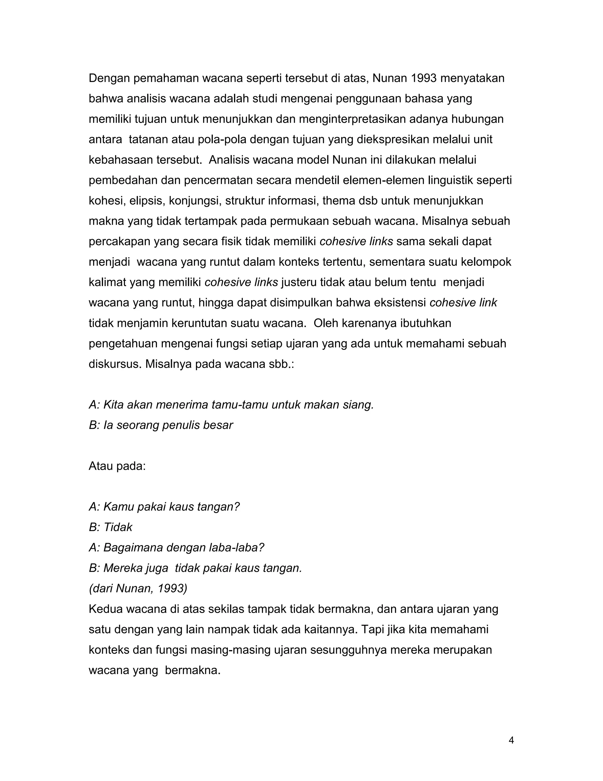Makalah Discourse analysis | PDF