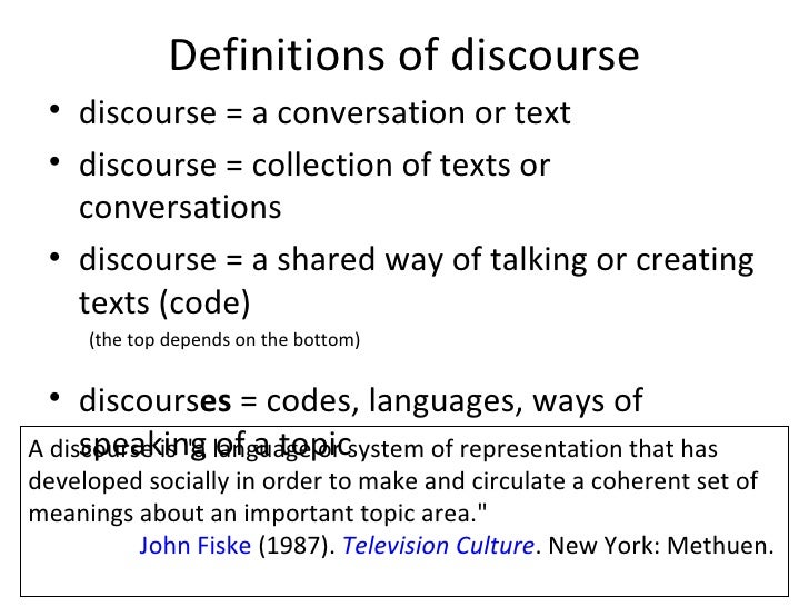 Discourse Analysis for Social Research
