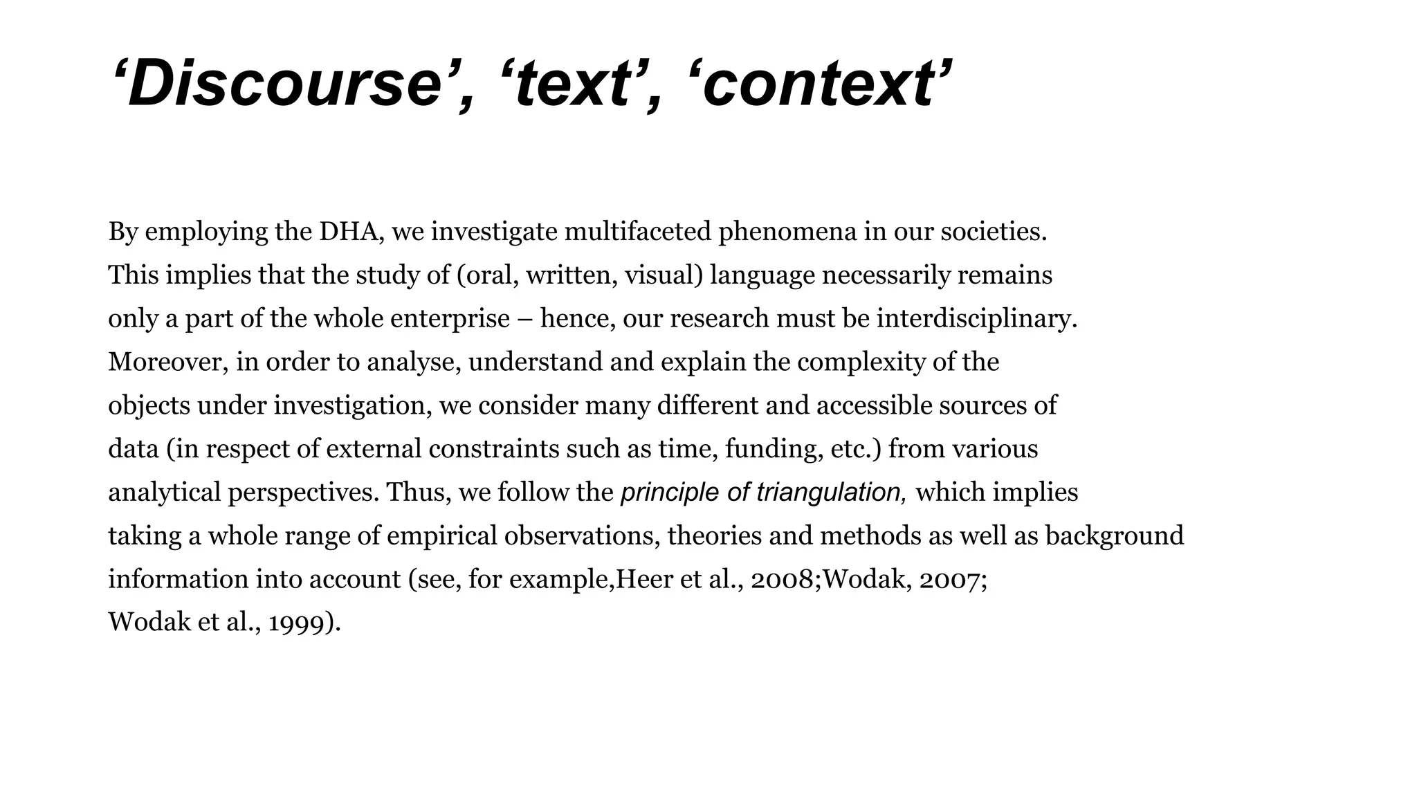 Discourse-Historical Approach.pptx | Science