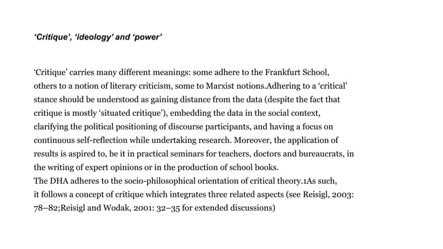 Discourse-Historical Approach.pptx | Science