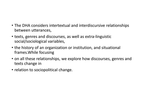 Discourse-Historical Approach.pptx | Science