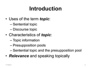 Discourse analysis | PPTX
