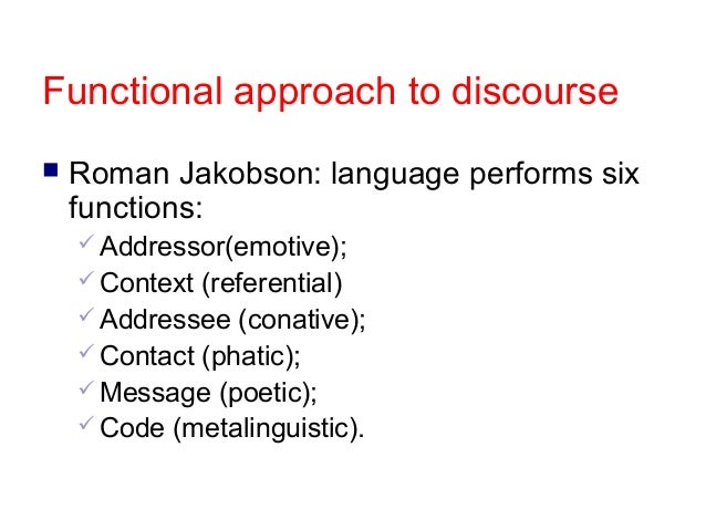 Discourse Analysis