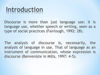 Discourse analysis in applied linguistics | PPT