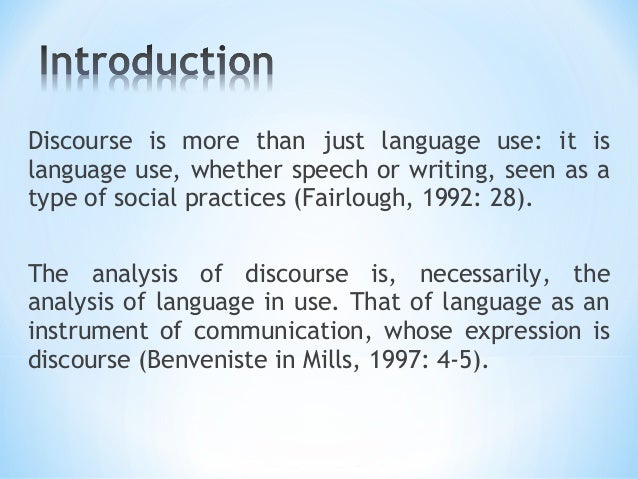 Discourse Analysis In Applied Linguistics