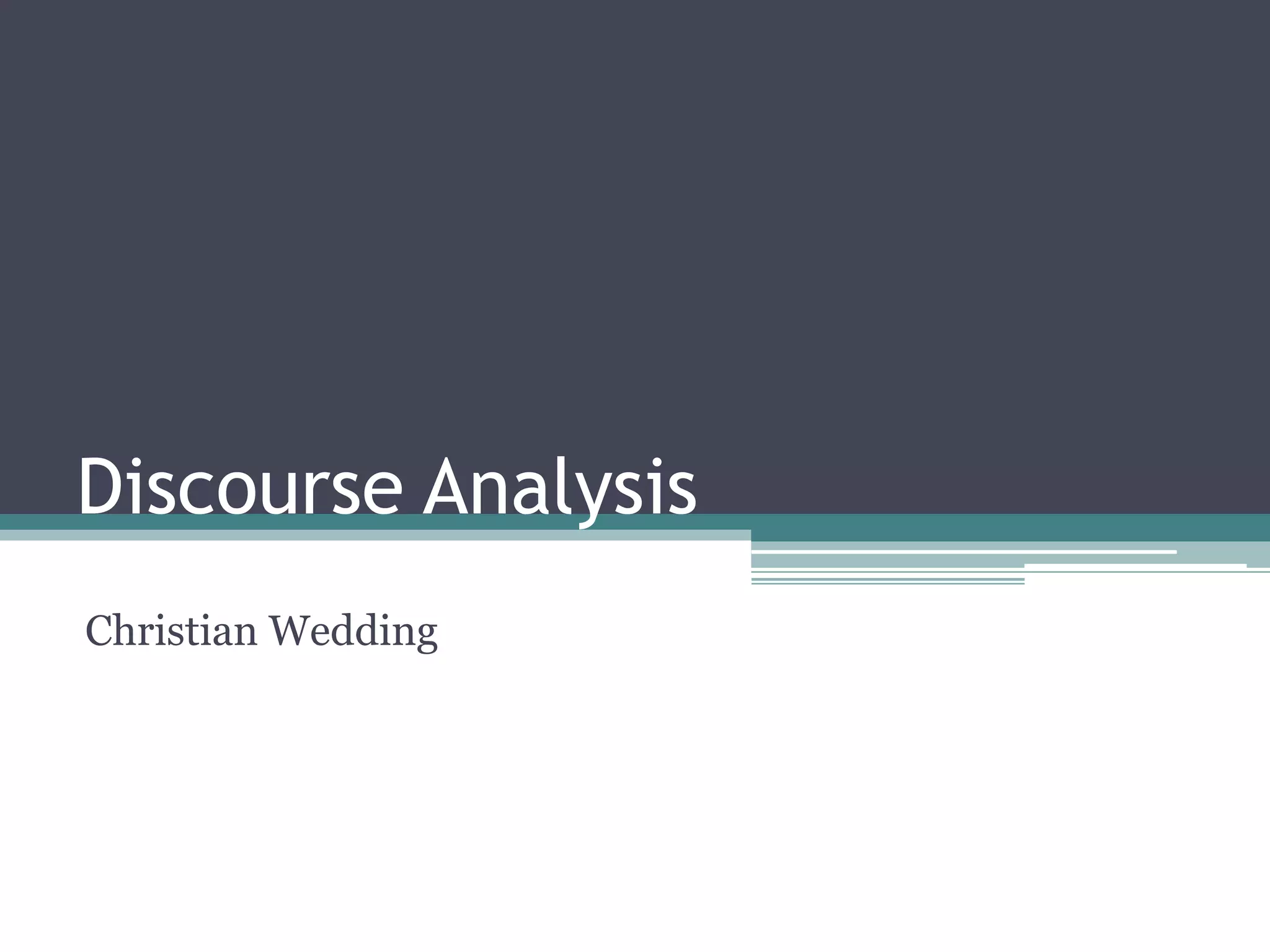 Discourse analysis | PPT