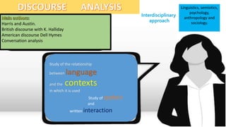 Summary Discourse Analysis by Michael McCarthy | PPTX