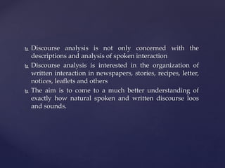 Discourse analysis | PPT