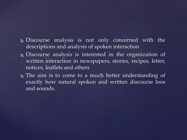 Discourse analysis | PPT