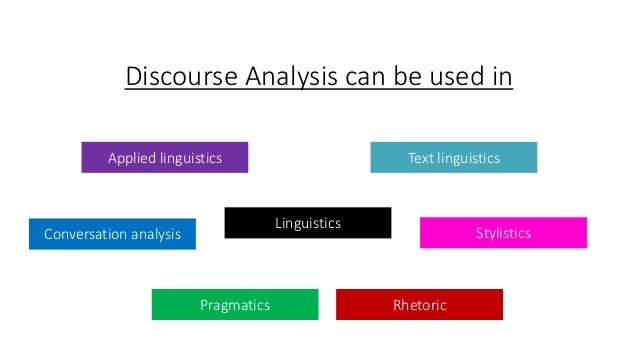 Discourse analysis