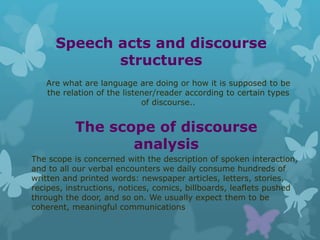 Discourse analysis | PPTX