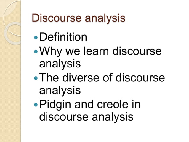 Discourse analysis | PPT