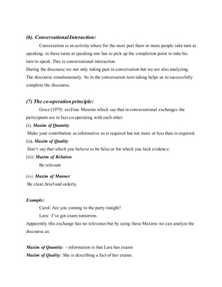 Discourse analysis | DOCX