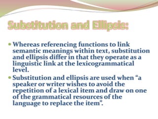 Discourse analysis and grammar | PPSX