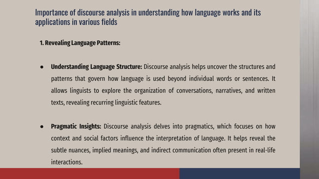 Discourse Analysis and Language Teaching.pptx | Education