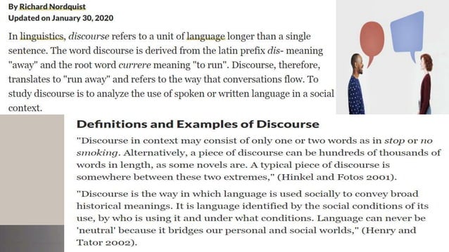 Discourse Analysis and Language Teaching.pptx | Education