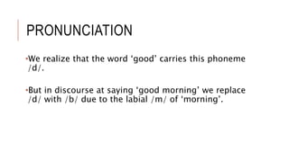 Discourse analysis and phonology | PPTX