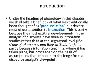 Discourse analysis and phonology | PPTX
