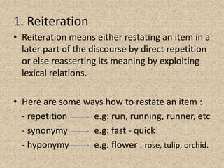 Discourse analysis and vocabulary | PPTX