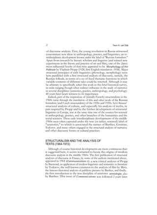 Discourse analysis as a new cross discipline | PDF