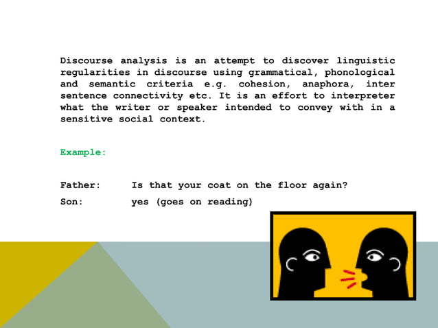 Discourse Analysis Linguistic 101 Pptx