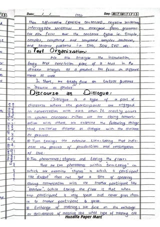 Discourse analysis relatable to some topics | PDF