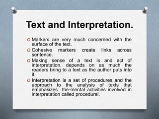 Discourse analysis for language teacher. | PPT