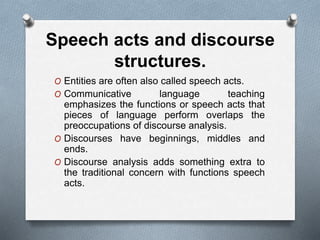 Discourse analysis for language teacher. | PPT