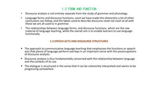 DISCOURSE ANALYSIS FOR LANGUAGE TEACHER | PPT